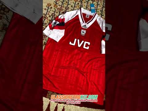 Arsenal Home 1992 1993 Football Jersey #classicfootballshirts #classicshirts #footballshirts