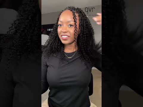 QVR Crochet Human Hair Extensions 3 packs 14''= $149 Hair Link in BIO #qvrhair #hairstyles