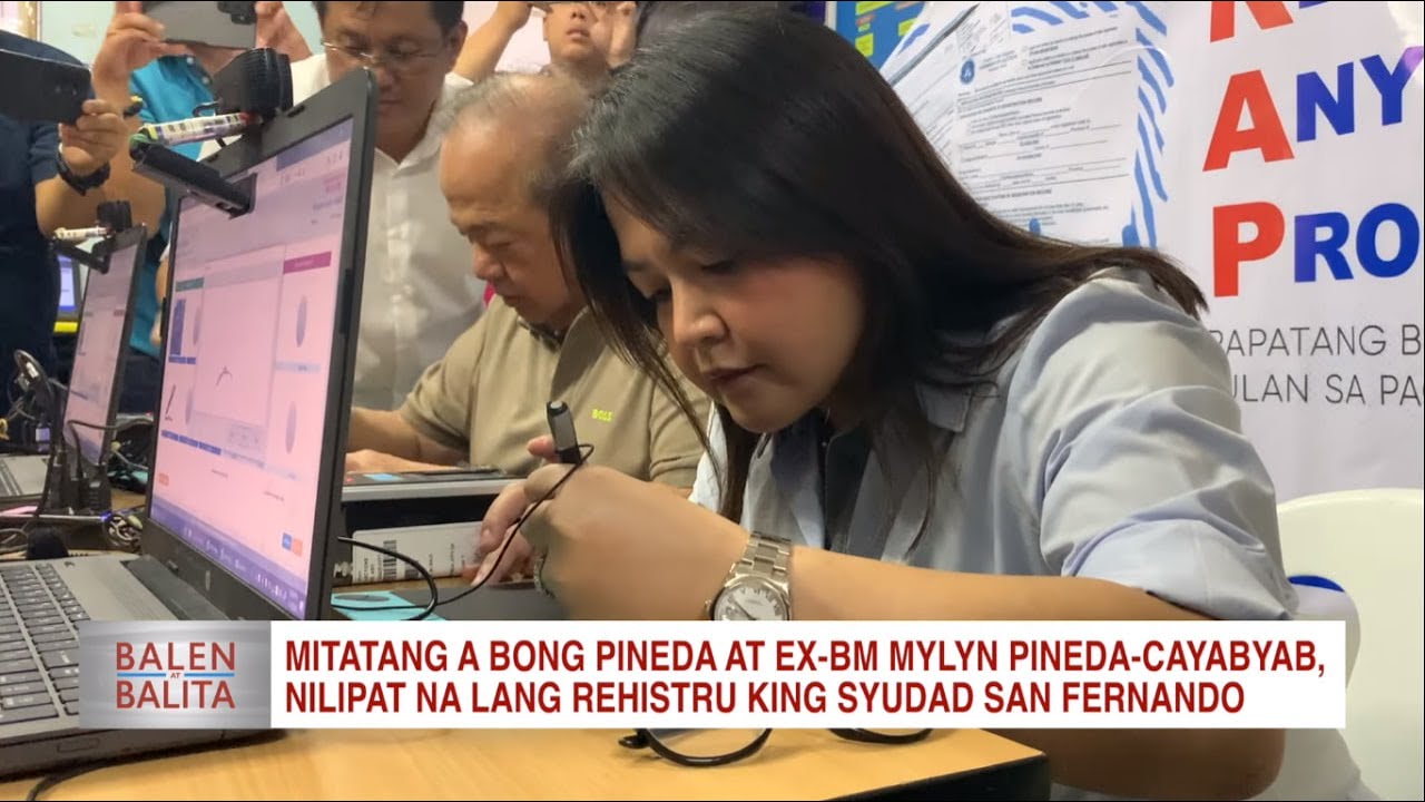 Mitatang a Bong Pineda at resigned BM Mylyn Pineda-Cayabyab, nilipat na lang rehistru king CSFP