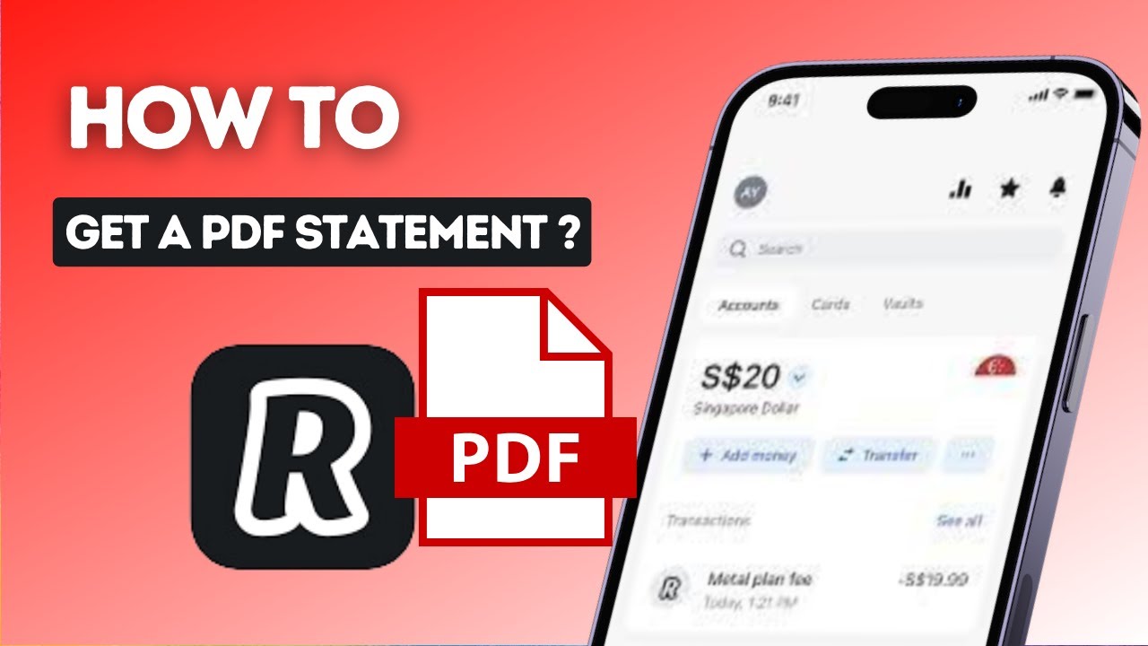 How to get a PDF statement on Revolut?