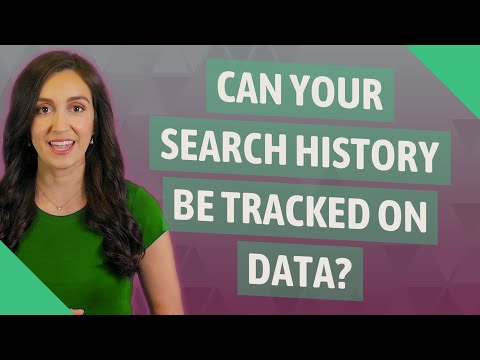 Can your search history be tracked on data?