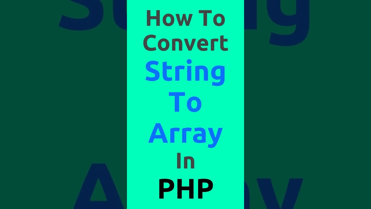 How To Convert String To Array In PHP #shorts #php #tutorial #webdevelopment PHP explode Function
