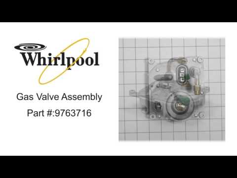 Whirlpool Gas Valve Assembly - Part Number: 9763716