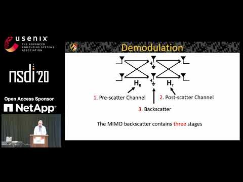 NSDI '20 - VMscatter: A Versatile MIMO Backscatter