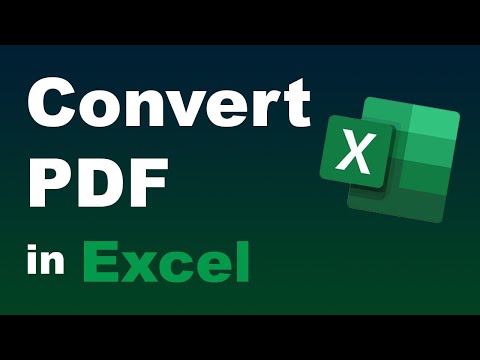 Convert PDF to Excel for Free (Best Method without Software, Downloads or Online Converters)