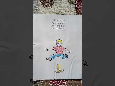 Jack Be Nimble Nursery Rhyme Learn Rhyming Words #short