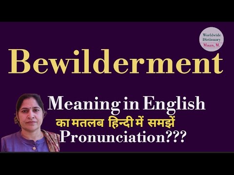 bewilderment meaning l meaning of bewilderment l bewilderment ka hindi main kya matlab hota hai l vo