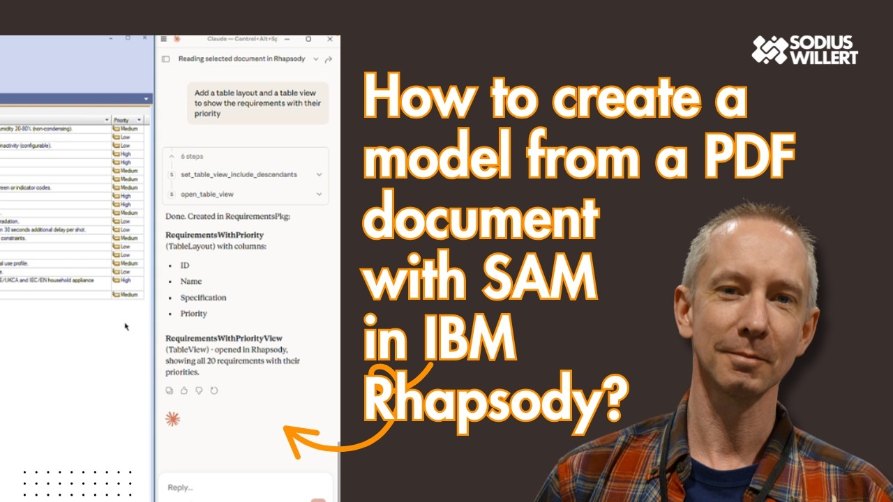 2. How to create a model from a PDF document with AI Modeling Assistant for IBM Rhapsody?