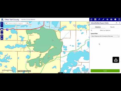 Otter Tail County MN GIS Maps | 9 Buffering a Lake Shape