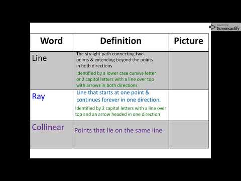 Geometry Vocab - Day 1