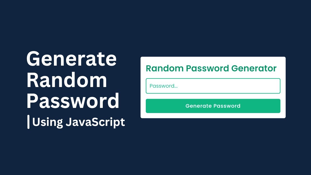 Can You Create a TRULY Random Password with JavaScript?