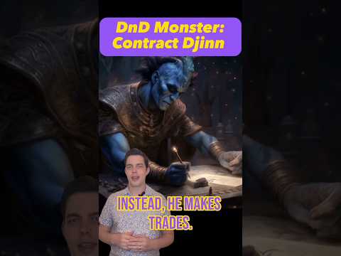 DnD Monster: Contract Djinn #dnd5e #dungeonsanddragons #dnd #tabletop #dndhomebrew #dndmonster