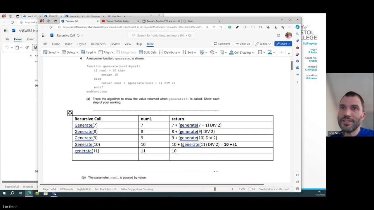 Recursive Function PPQ and essay writing tips