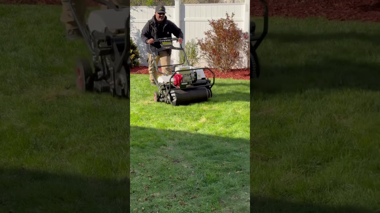 aeration #lawnmowingbusiness #lawncare #landscaping