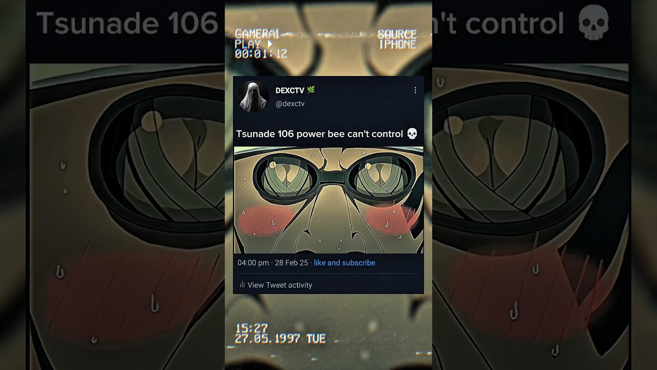 Tsunade 106 power bee can't control💀#anime #naruto #trendingshorts