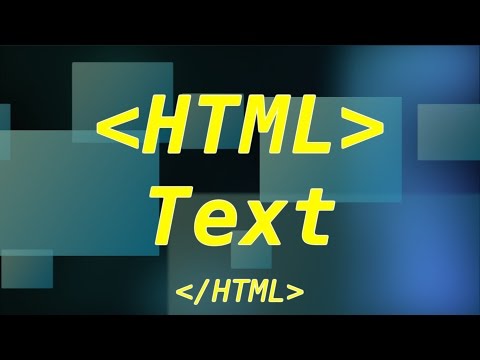 HTML: Text Formatting and Fonts (Tags: p, h, font, b, u, i)