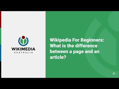 What is the difference between a page and an article on Wikipedia? Wikipedia For Beginners