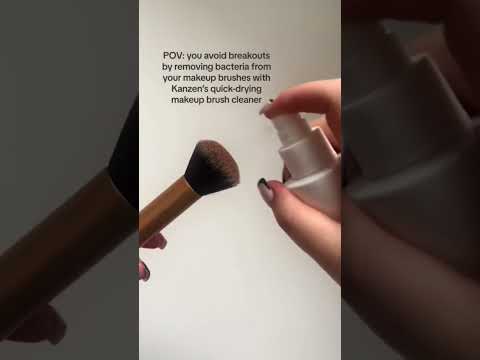 🖌️💄🫧 #makeupbrushcleaner #brushes #makeupbrushes #mua #dirtybrushes #acne #skincare #kanzen