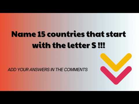Can you name 15 Countries that start with the letter S ?