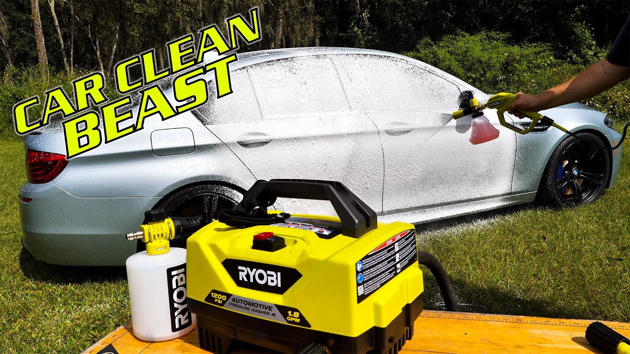 Just For Cars! RYOBI Automotive Pressure Washer - 1.8 GPM & 1200 PSI