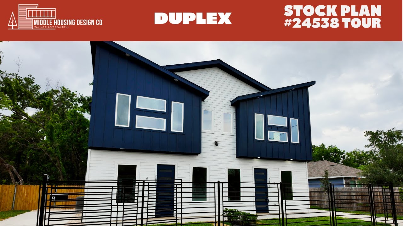 Step Inside Stock Plan #24538  Duplex Tour