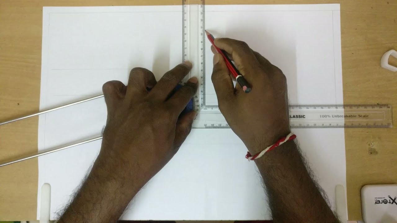 How to use Mini Drafter in Drawing Board | Parallel & Perpendicular Lines | Engineering Graphics