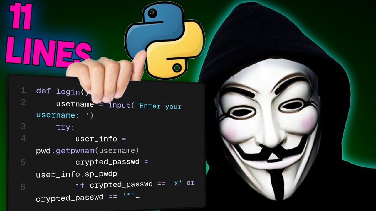 SHORTEST Python code to build a PASSWORD CRACKER | 11 Lines | Python Basic Project | CCA