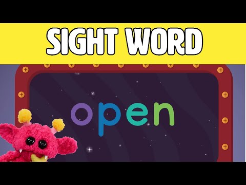 OPEN - Let's Learn the Sight Word OPEN with Hubble the Alien! | Nimalz Kidz! Songs and Fun!