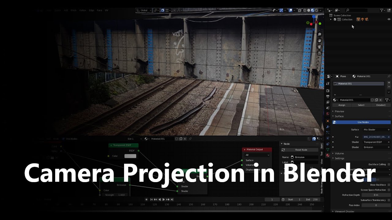 Camera Projection - Blender
