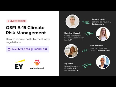 OSFI B-15 Climate Risk Management