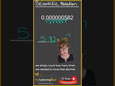 Scientific notation! How to convert decimal to scientific notation #math #tutor #mathhelp