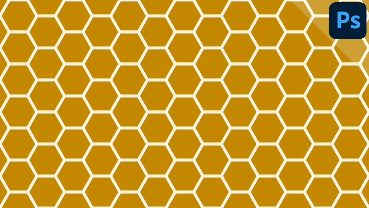 Create a honeycomb pattern | Seamless hexagon pattern | PHOTOSHOP TUTORIAL - ABSTRACT & CREATIVE