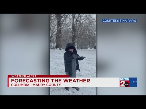 Middle Tennessee child practices giving forecasts in Columbia, TN