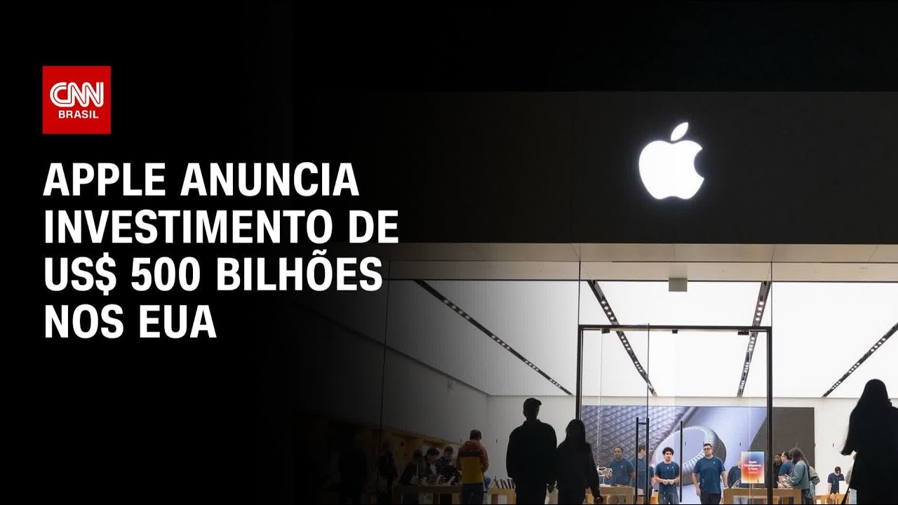 Apple anuncia investimento de US$ 500 bi nos EUA em 4 anos | CNN Brasil