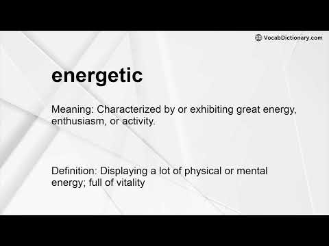 energetic Meaning