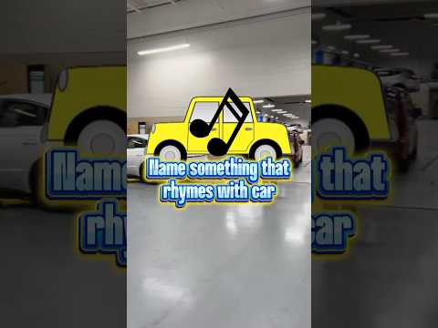 Does anything rhyme with car? π΅π #youtubeshorts