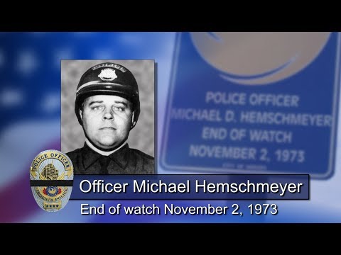 Memorial Marker for Officer Michael Hemschmeyer - Phoenix Police Department