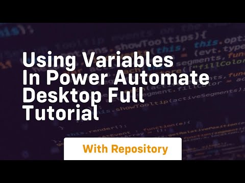 using variables in power automate desktop full tutorial