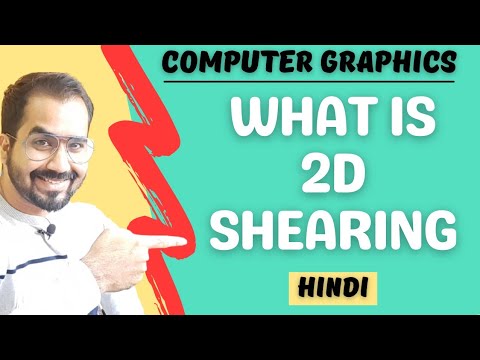 What is 2D Shearing Explained in Hindi l Computer Graphics