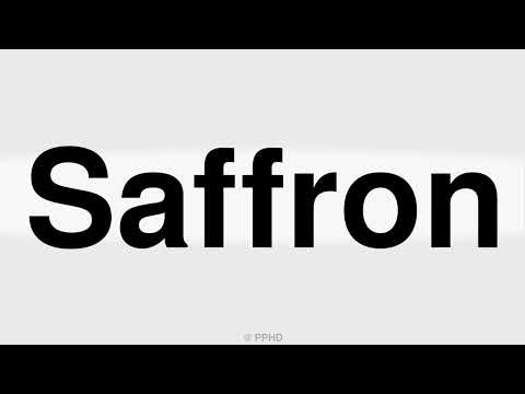 How to Correctly Pronounce Saffron In English