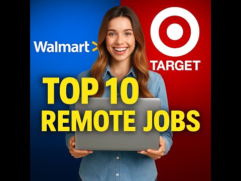 Top 10 Remote Jobs at Walmart & Target (2025) | Work From Home & Get Paid Well!