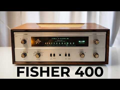 🎶 Fisher 400 Tube Stereo Receiver w/ Wood Case — Serviced, | Reverb
