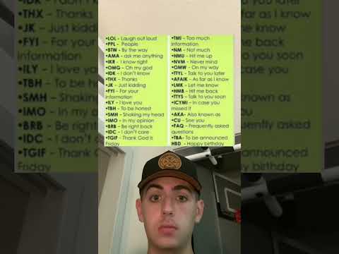 The abbreviations of Internet Language