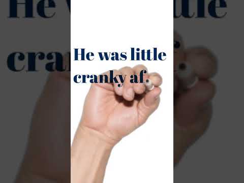 Learn English Vocabulary - Cranky Meaning with Sentences #Shorts