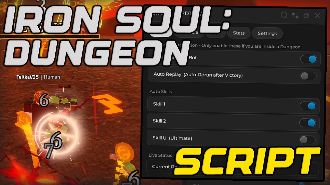 [⚔️RELEASE] Iron Soul: Dungeon Script Gui Auto Farm, Kill Aura, Auto Skills - Roblox 2026