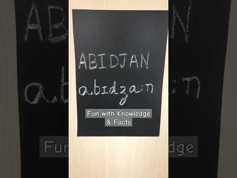 How to pronounce ABIDJAN?