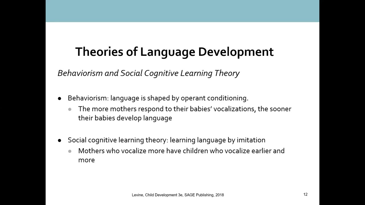 PSY 201 - Ch 9 - Part 3 of 7 - Theories of Language Development