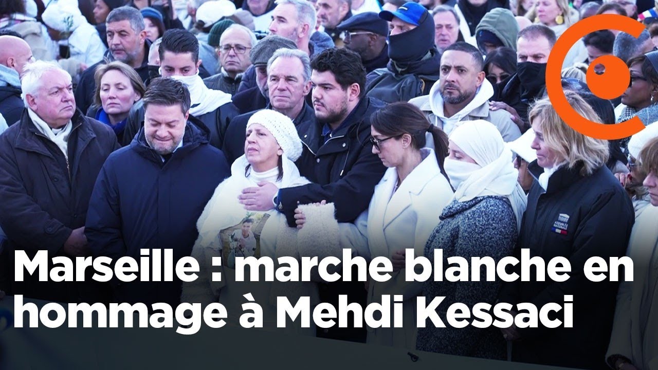 Marche Blanche à Marseille en hommage à Mehdi Kessaci et contre le narcotrafic