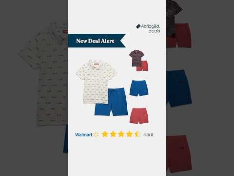 2-piece Wrangler boys’ set just $6.91 at Walmart! 🔥 Sizes 4–7! #deals #walmart #kidsfashion