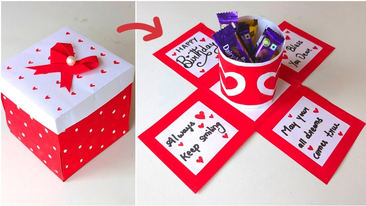DIY Happy Birthday Chocolate Gift Box Ideas 2025/ Birthday Card Ideas/ Easy Birthday Greeting Cards